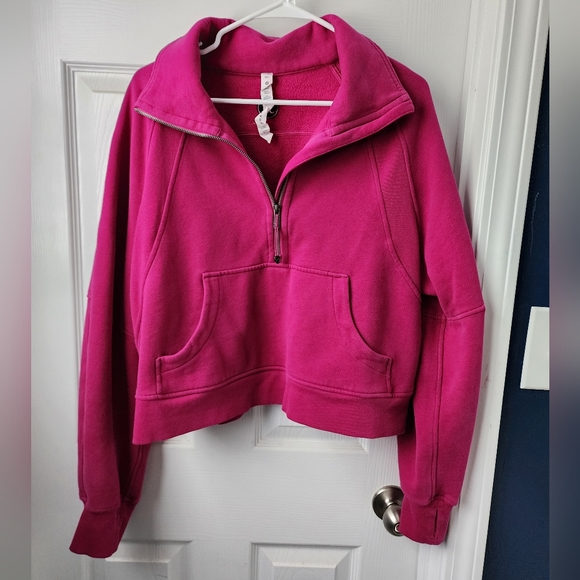 lululemon athletica | Tops | Ripened Raspberry Oversized Funnel Neck ...